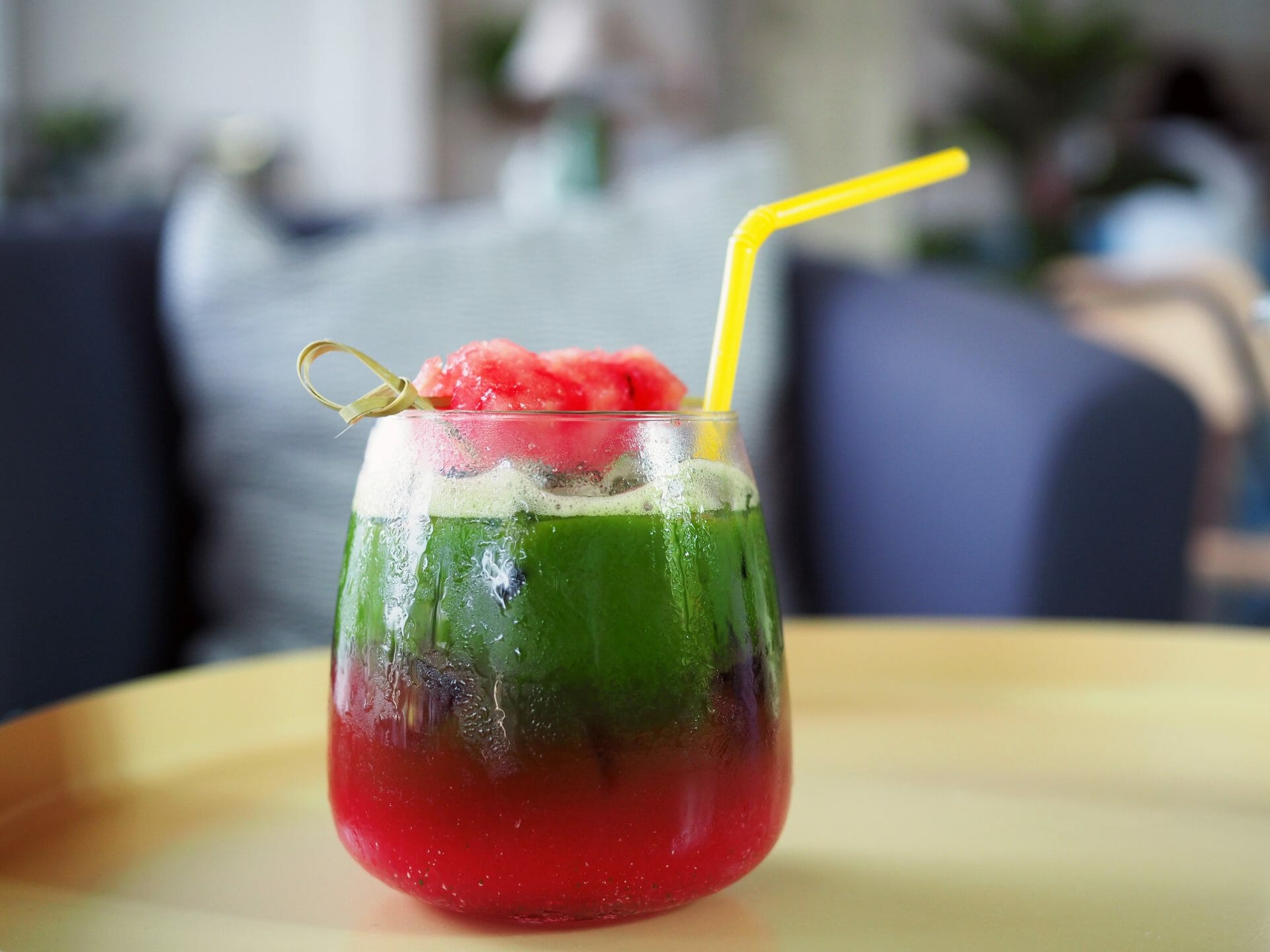 Watermelon matcha ice smoothie - in 4 easy steps ~ Matcha Dao